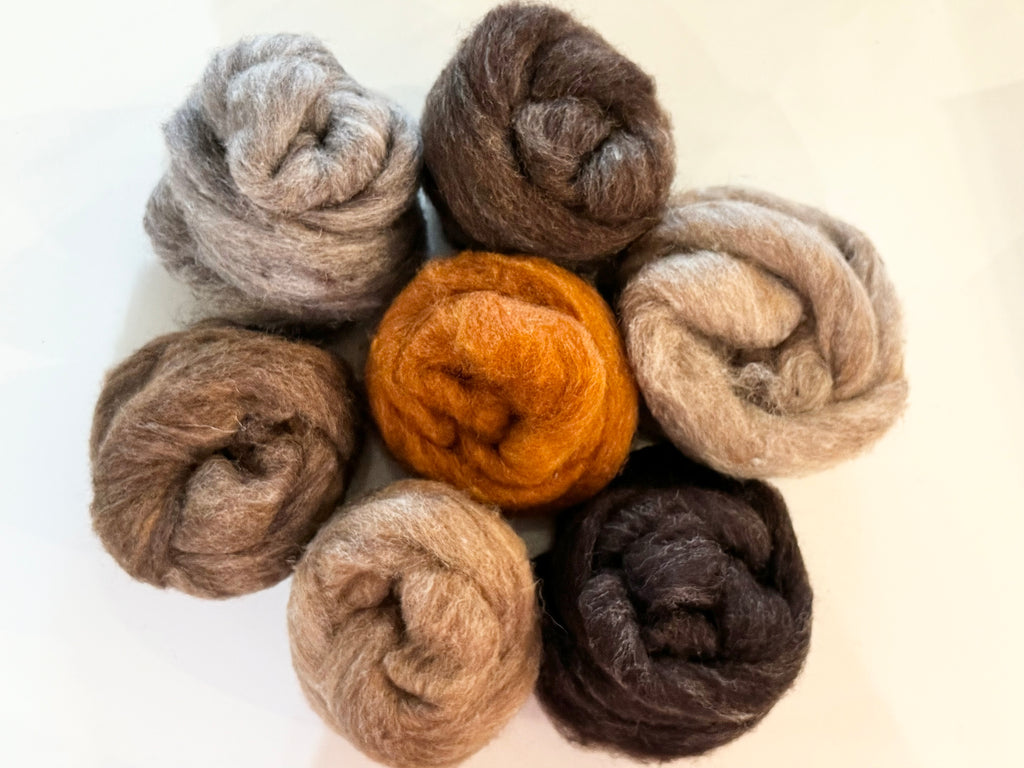 Wildlife & Woodland Animals Collection Corriedale Wool Theme Pack – The ...